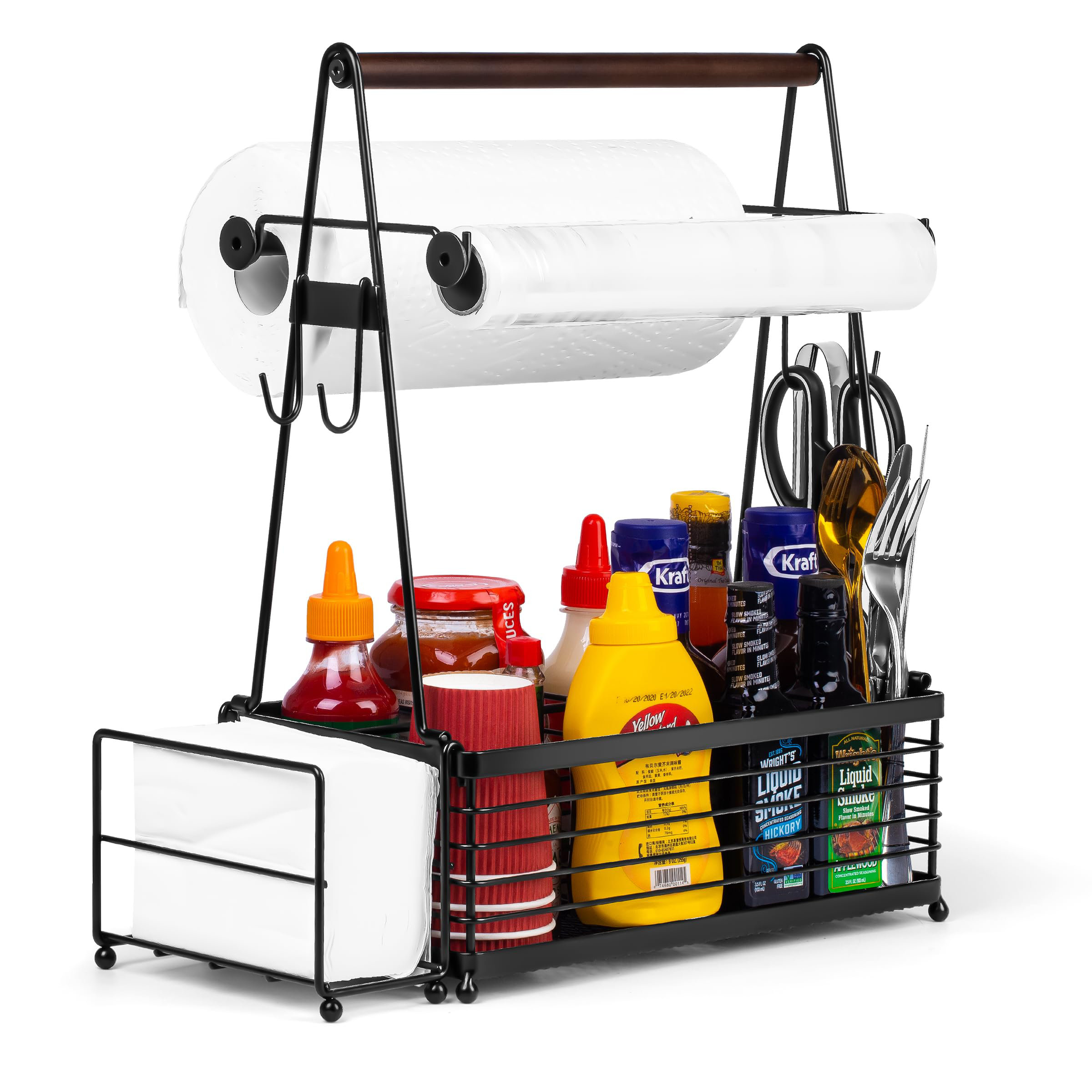 Prep & Savour BBQ Caddy & Grill Utensil Caddy, Silverware Caddy ...