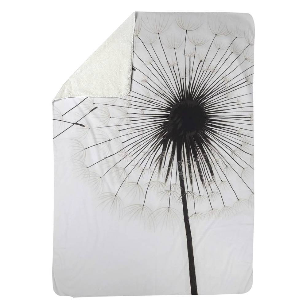Begin Edition International Inc. Silhouette of Dandelion Fleece Blanket ...