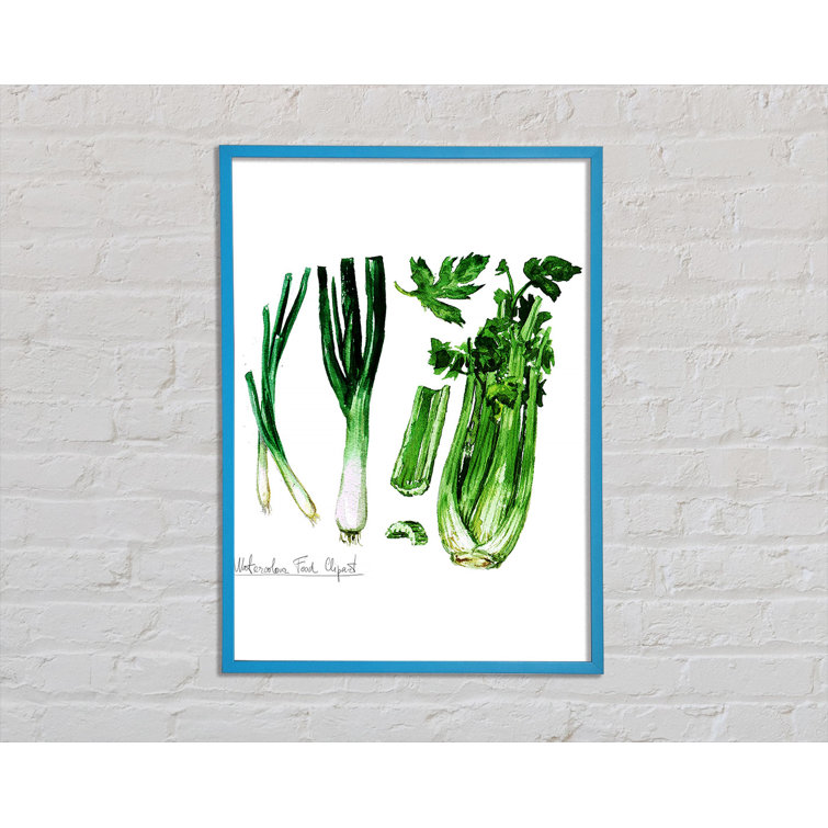 August Grove Celery And Leeks - Single Picture Frame Art Prints ...