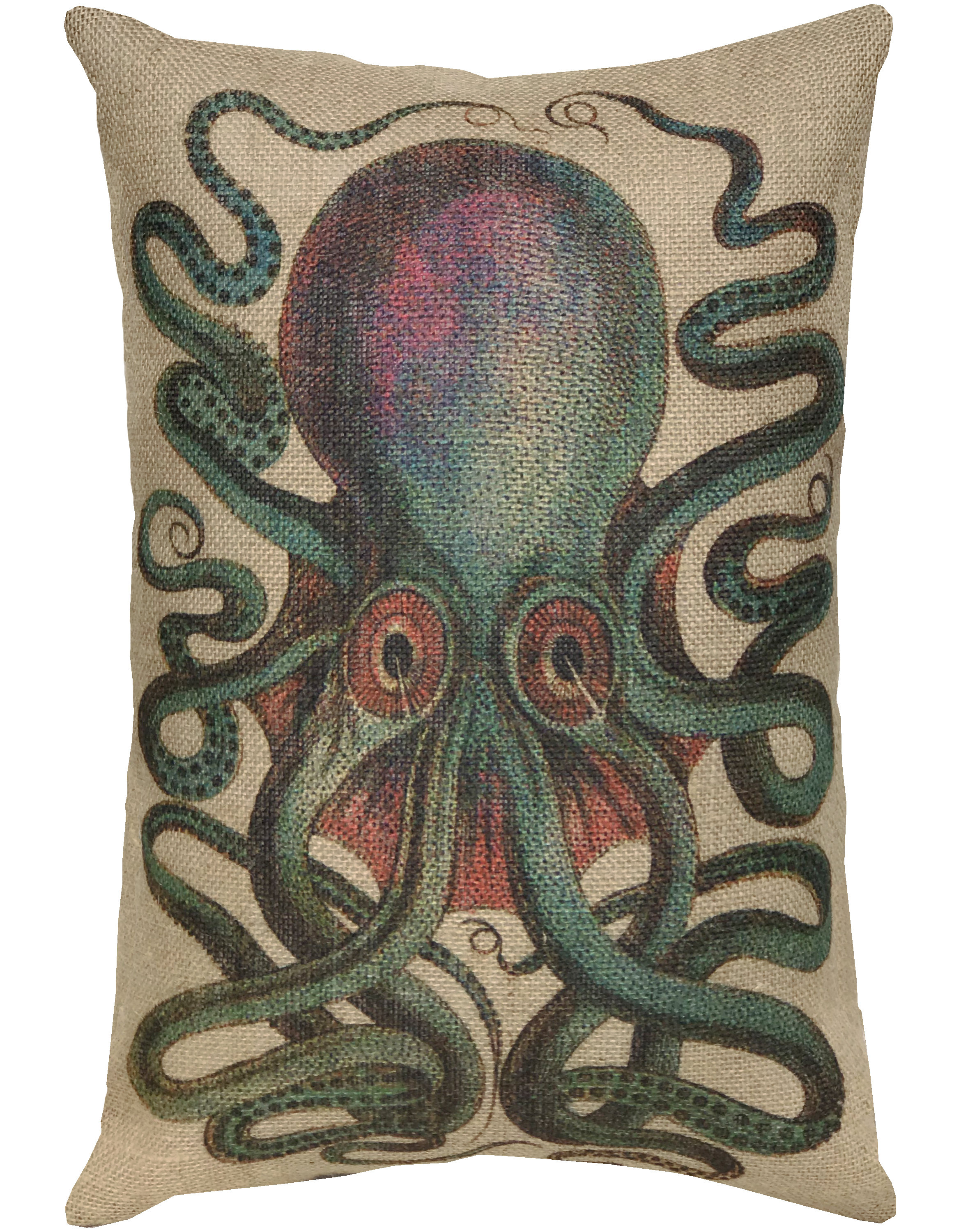 Breakwater Bay Zilla Octopus Lumbar Pillow | Wayfair