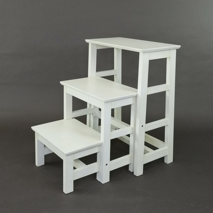 WFX Utility™ 3 - Step Wood Lightweight Folding Step Stool & Reviews ...