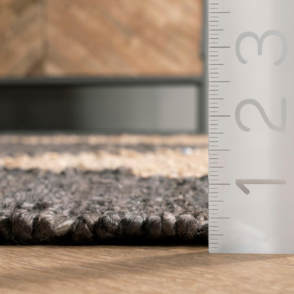 Corrigan Studio® Lowman Geometric Hand Hooked Jute/Cotton Beige/Brown ...