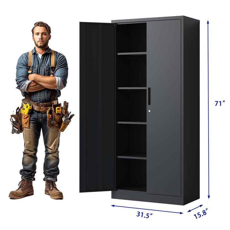 WFX Utility™ Metal Single Storage Cabinet ( 71'' H x 31.5'' W x 15.8 ...