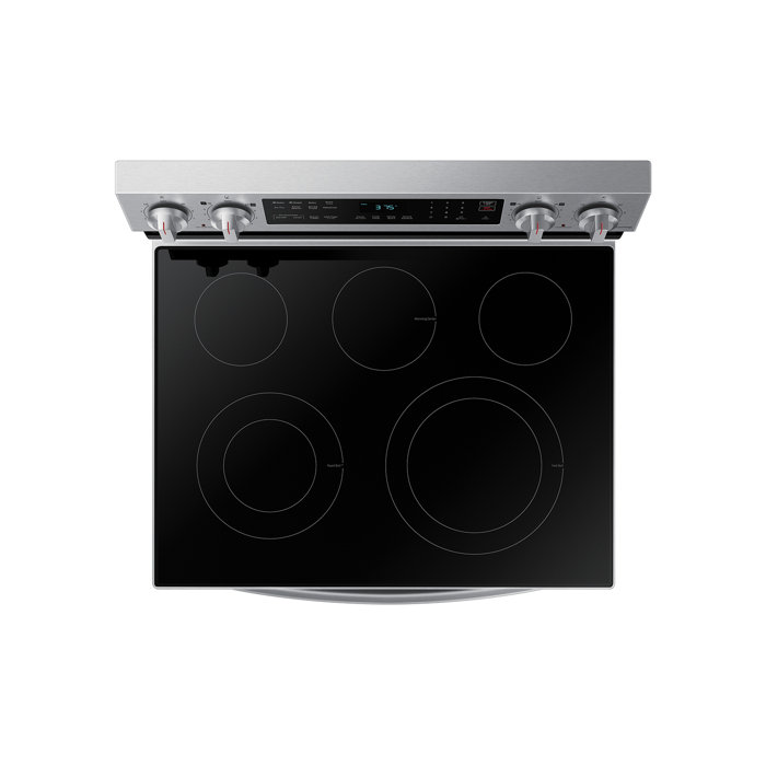 Samsung 6.3 cu. ft. Smart Freestanding Electric Range with No-Preheat ...