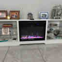Wrought Studio™ Ryter 63'' W Storage Credenza with Electric Fireplace ...