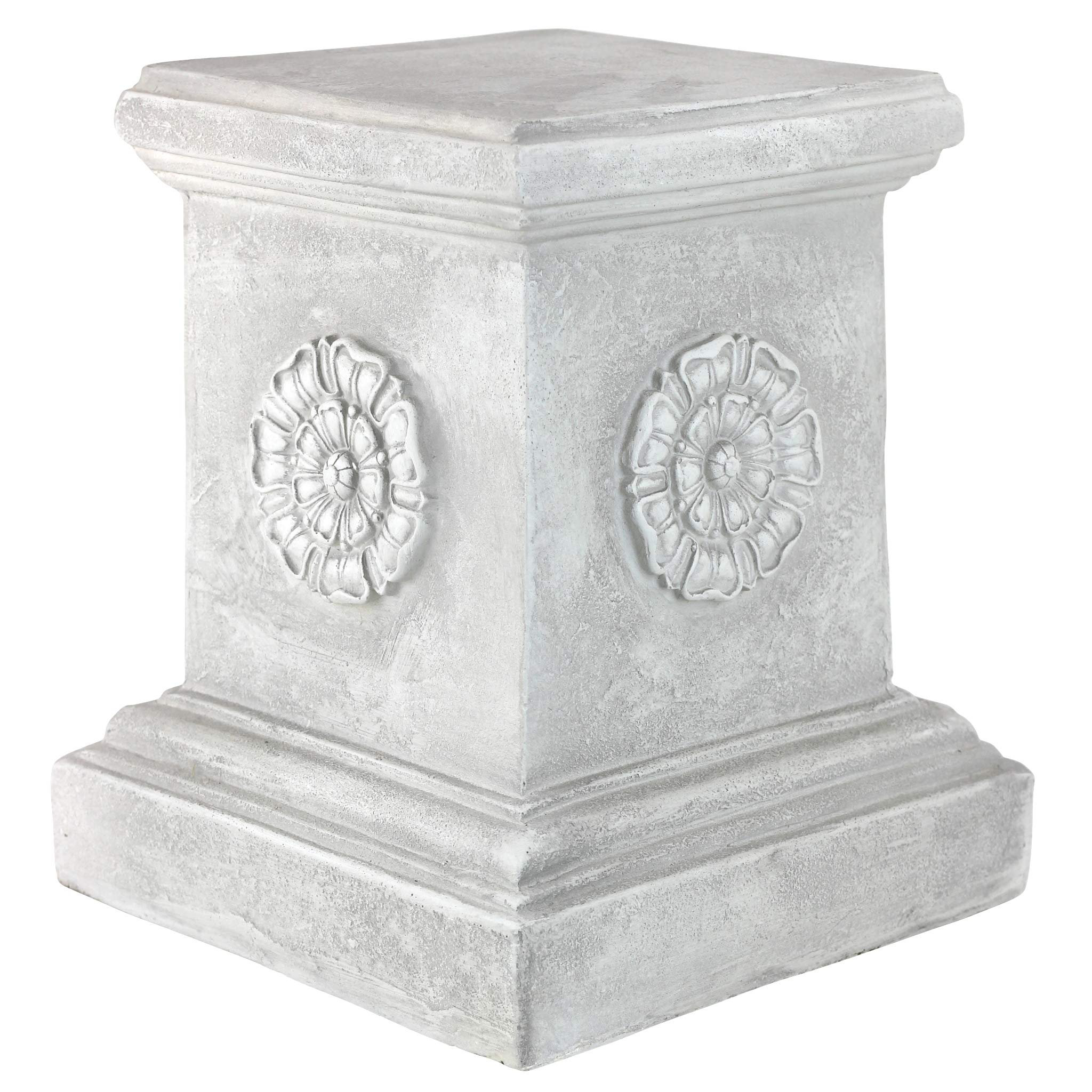 Darby Home Co English Rosette Indoor/Outdoor Sculptural Garden Plinth ...