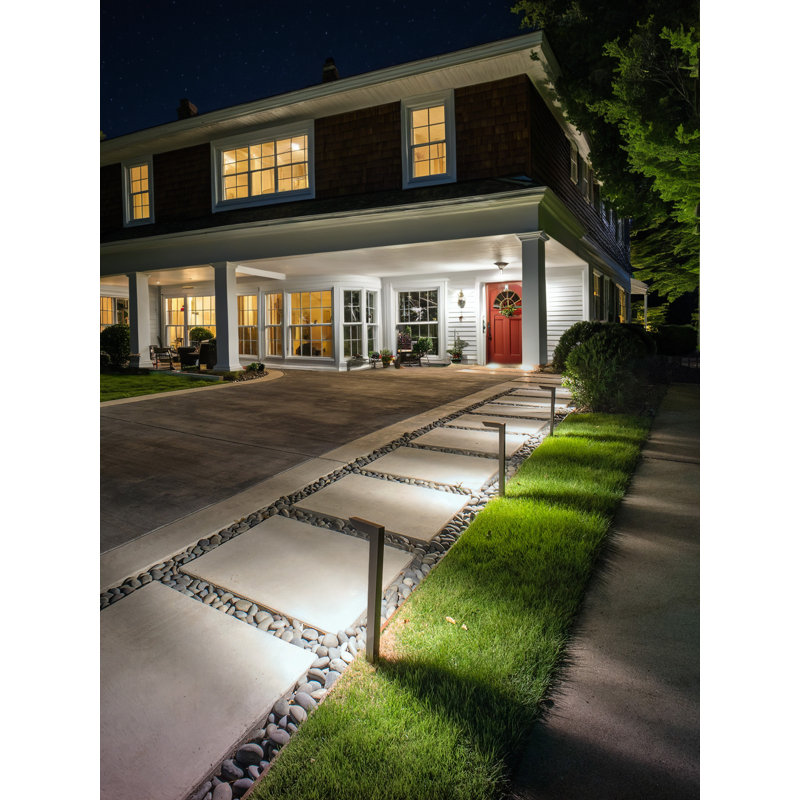 LEDVANS Bronze Integrated LED Metal Pathway Light | Wayfair