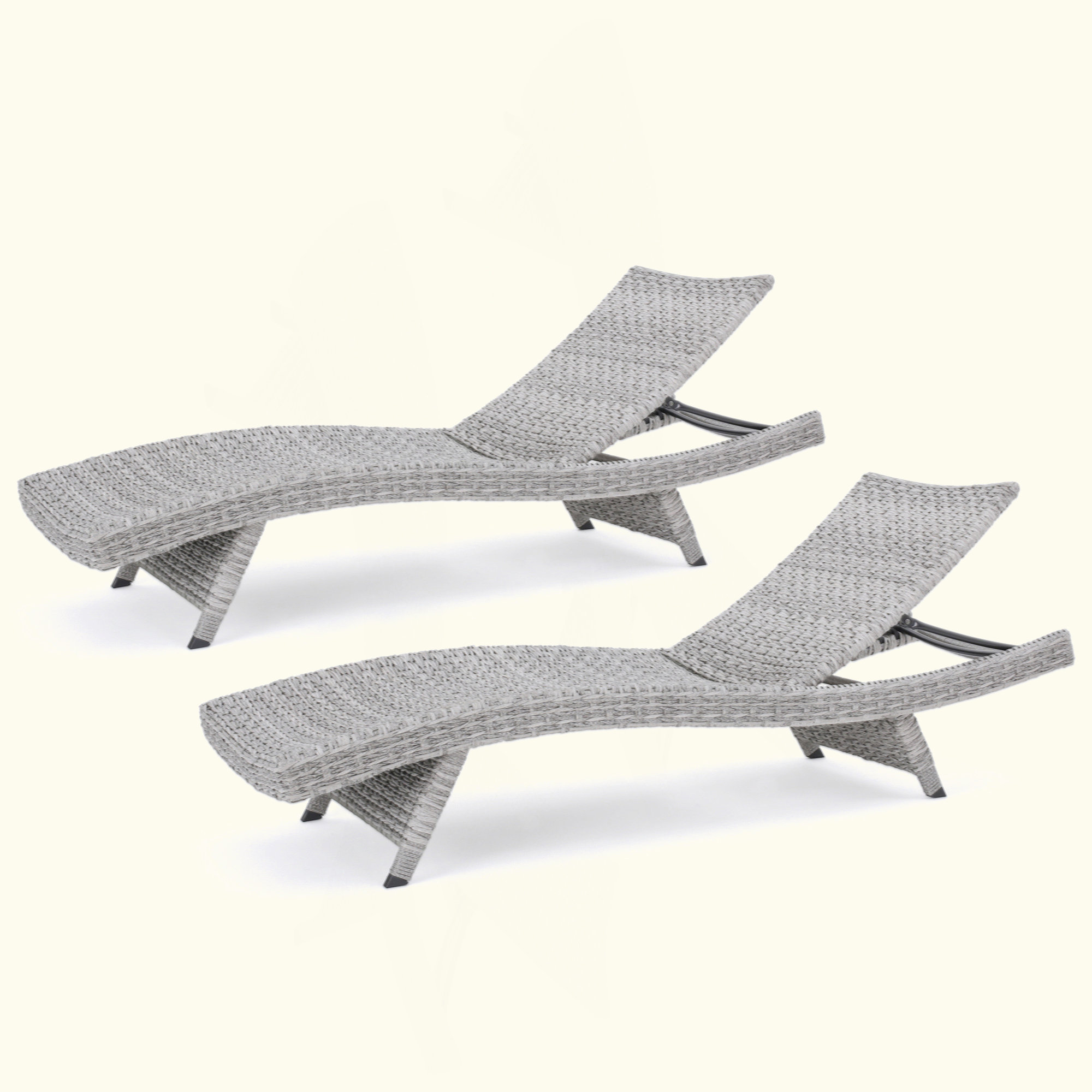 Ivy Bronx Outdoor Exquisite Wicker Chaise Lounge For Ultimate ...