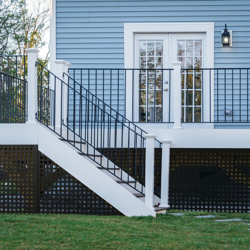 Barrette Outdoor Living 96" H x 48" W Vinyl Square Privacy Lattice ...