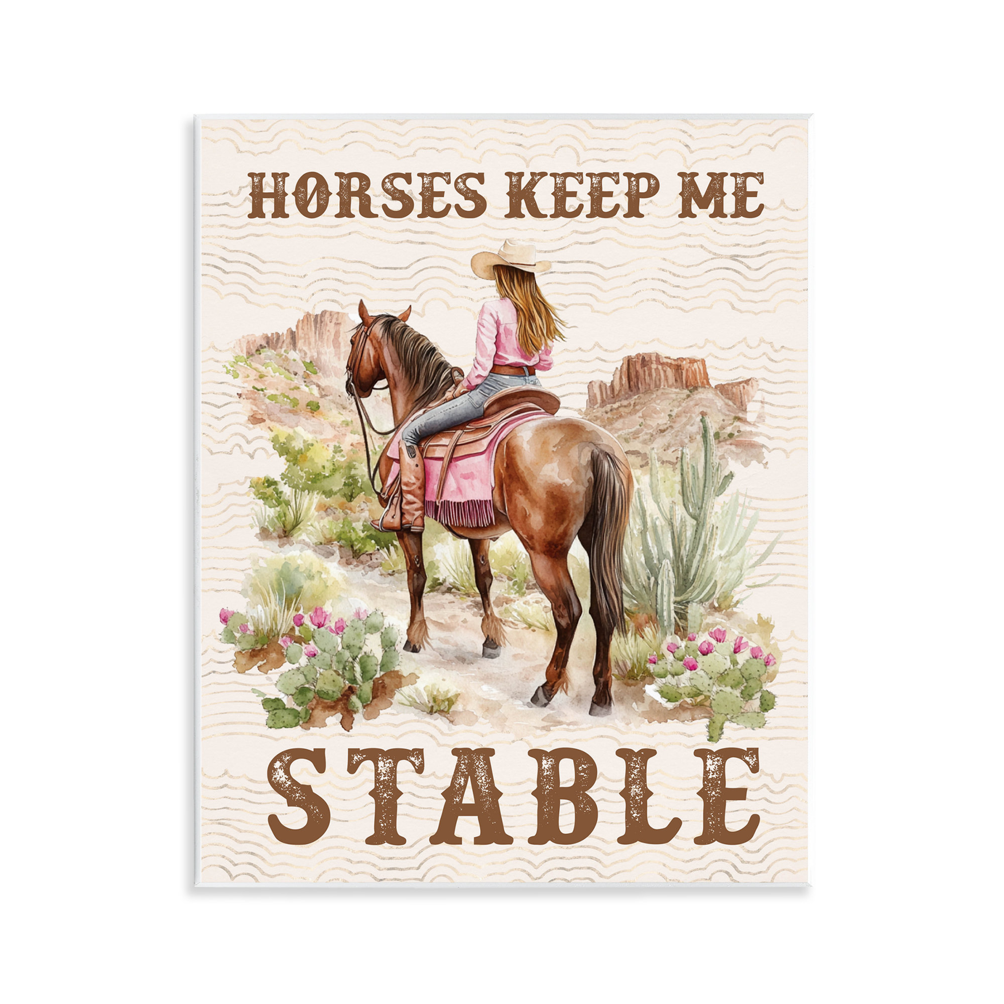Winston Porter Horses Keep Me Stable Wall Plaque Art by Lettered and ...