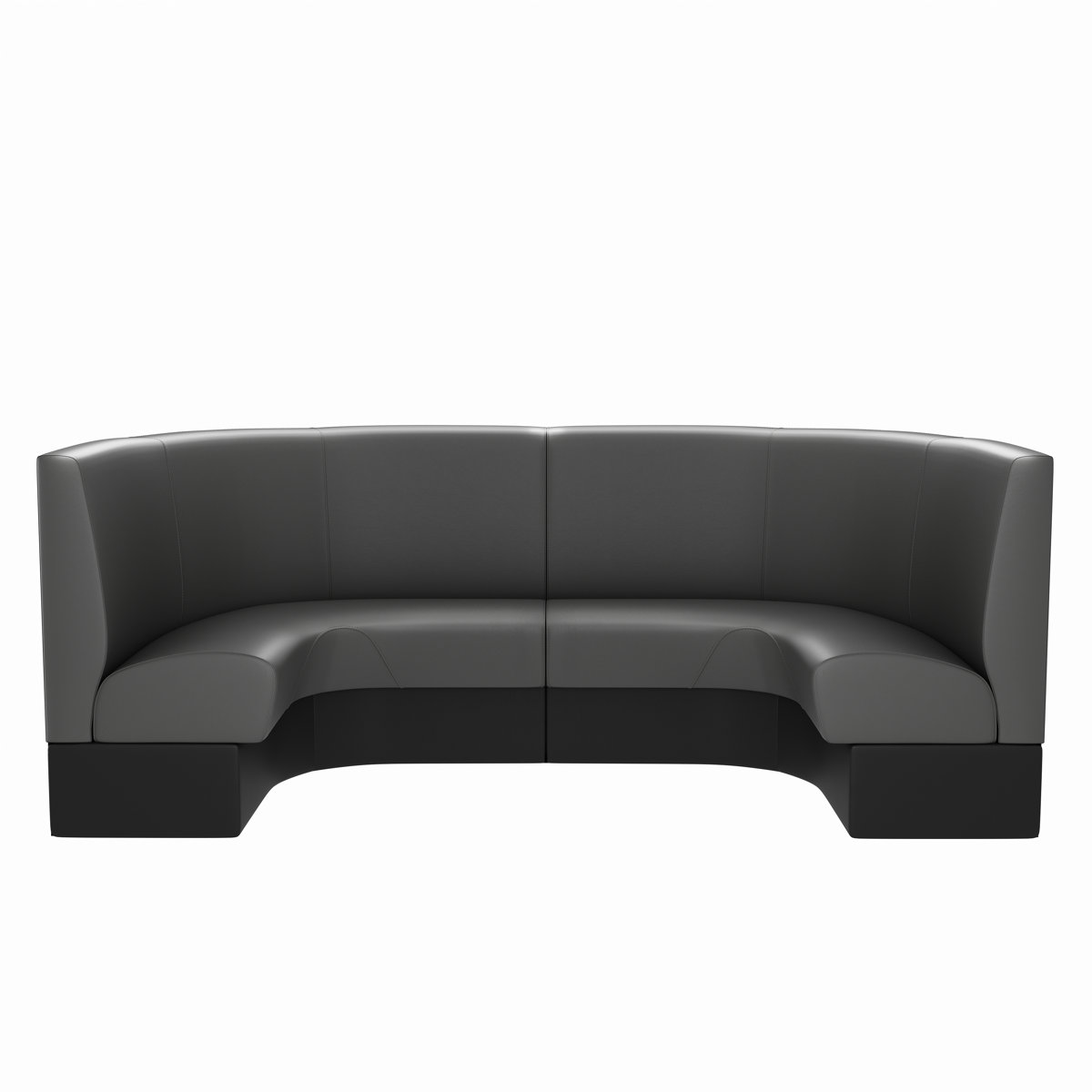 QA Group 1/2 Circle U-Booth, Private Corner Booth (Pack of Two 1/4 ...