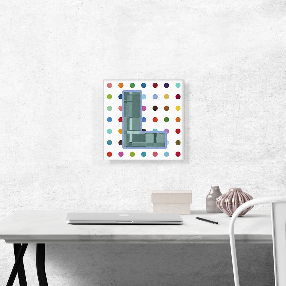 ARTCANVAS Fun Polka Dots Letter L Canvas Art Print - Wayfair Canada