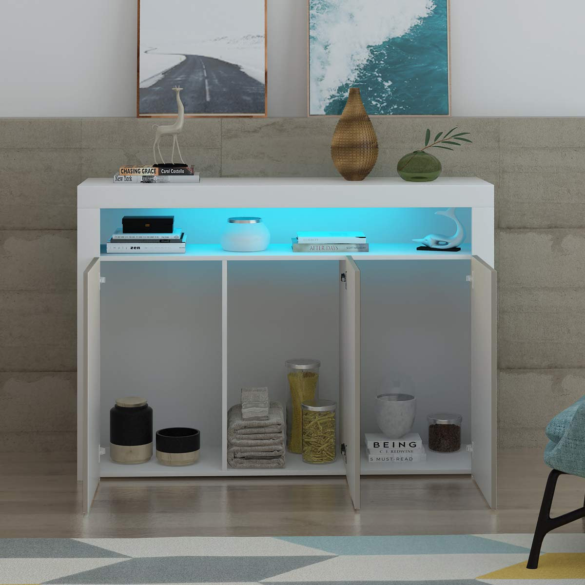 Metro Lane Azania 130cm Wide Sideboard | Wayfair.co.uk