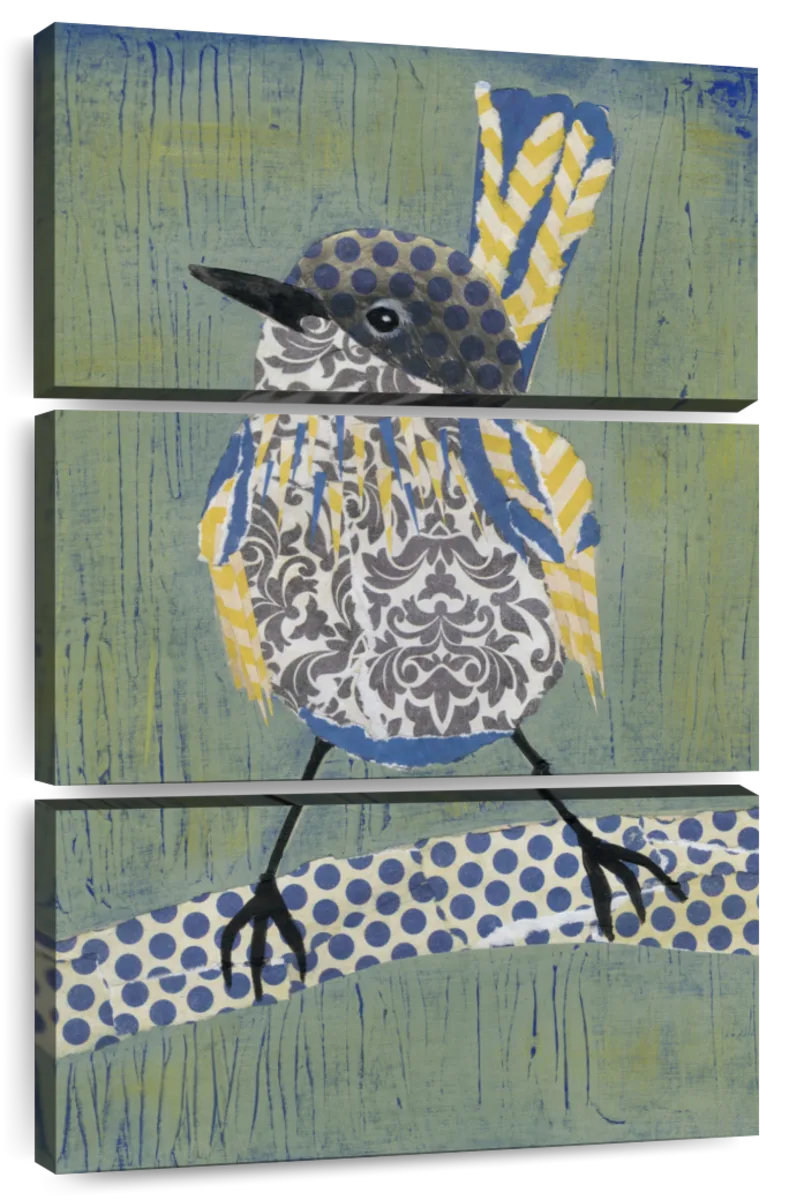 Ebern Designs Brampt Patchwork Wren I | Wayfair