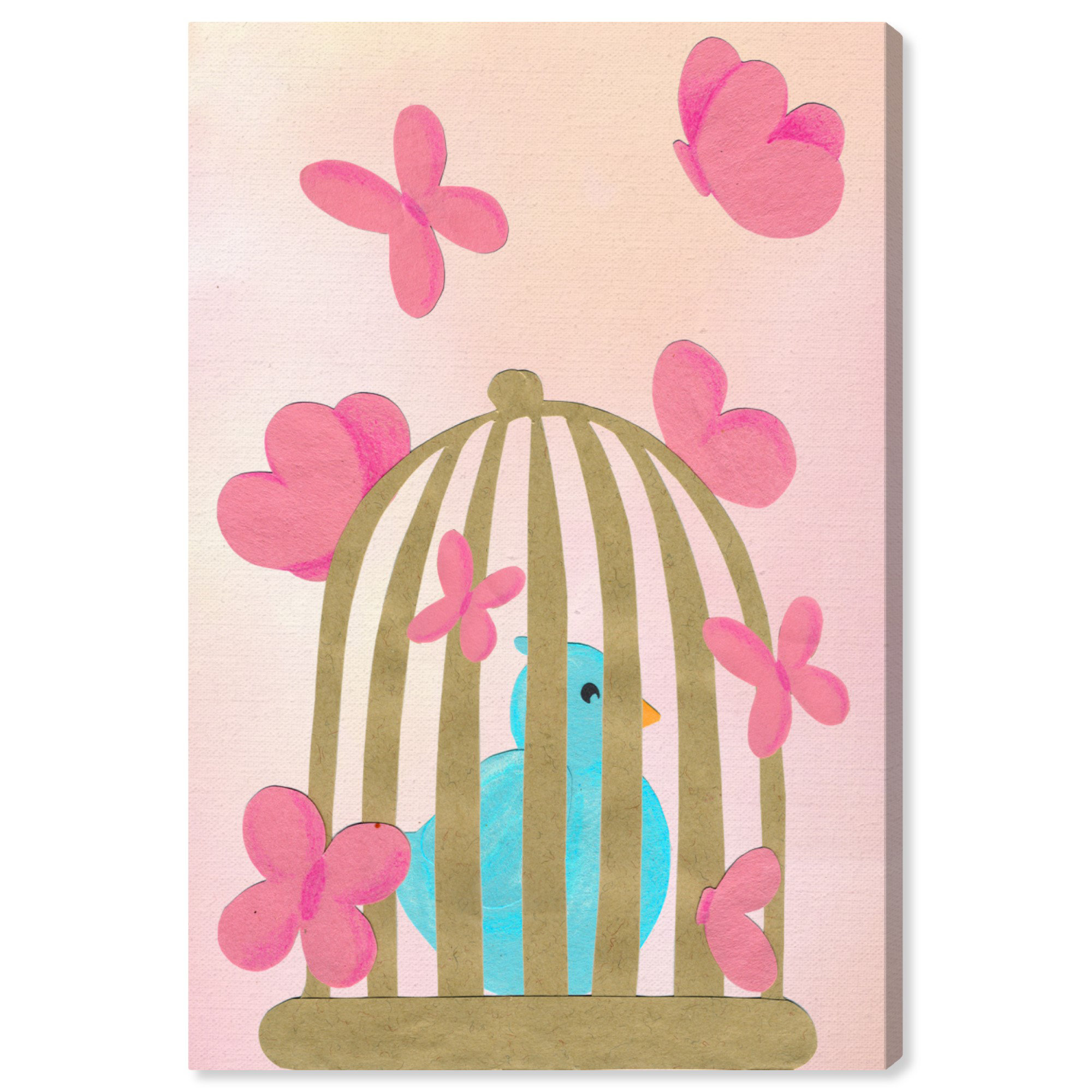 Isabelle & Max™ Fitzgerald Bird Cage Canvas Art | Wayfair