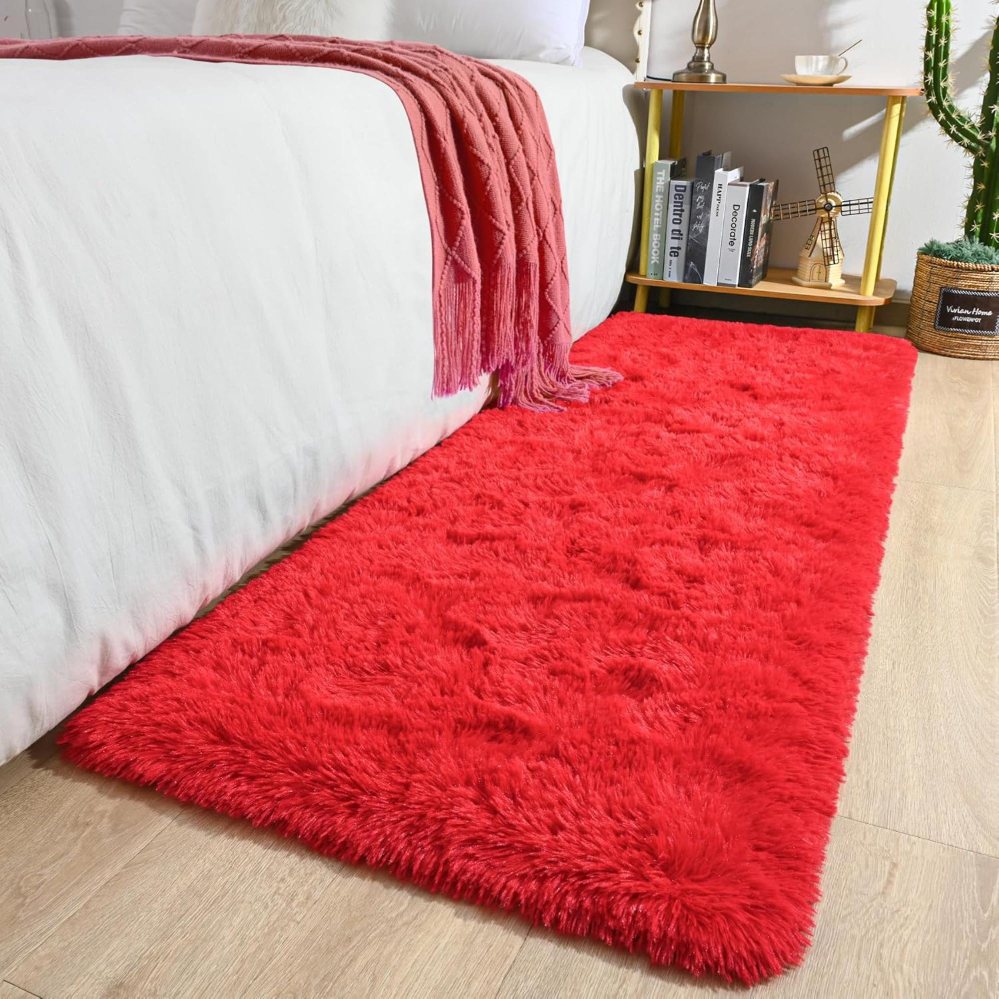 Mercer41 Bedroom Runner Rug 2X6, Fluffy Bedside Kids Room Rugs Living ...