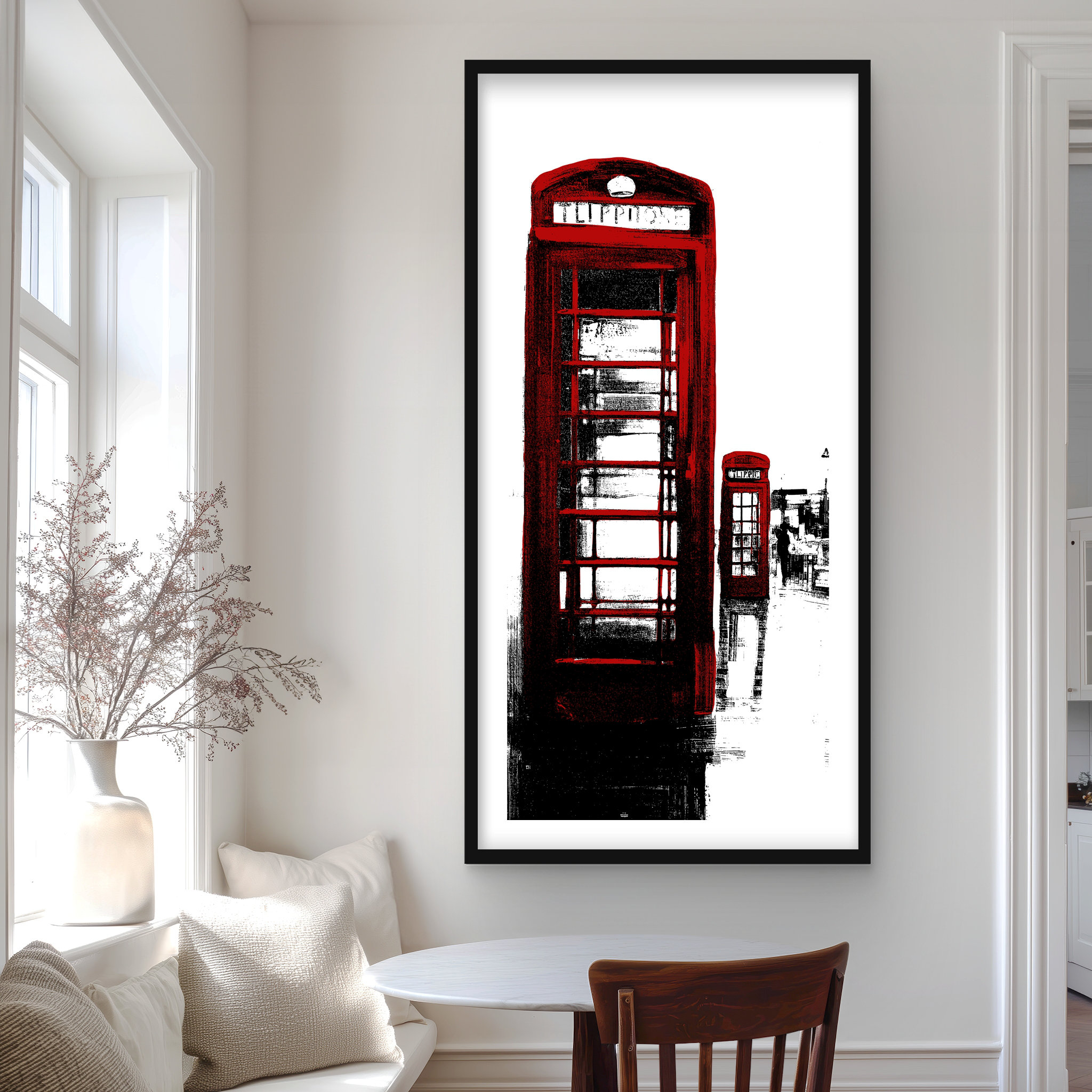 Lark Manor™ Telephone Box and Big Ben London Print | Framed Home Decor ...