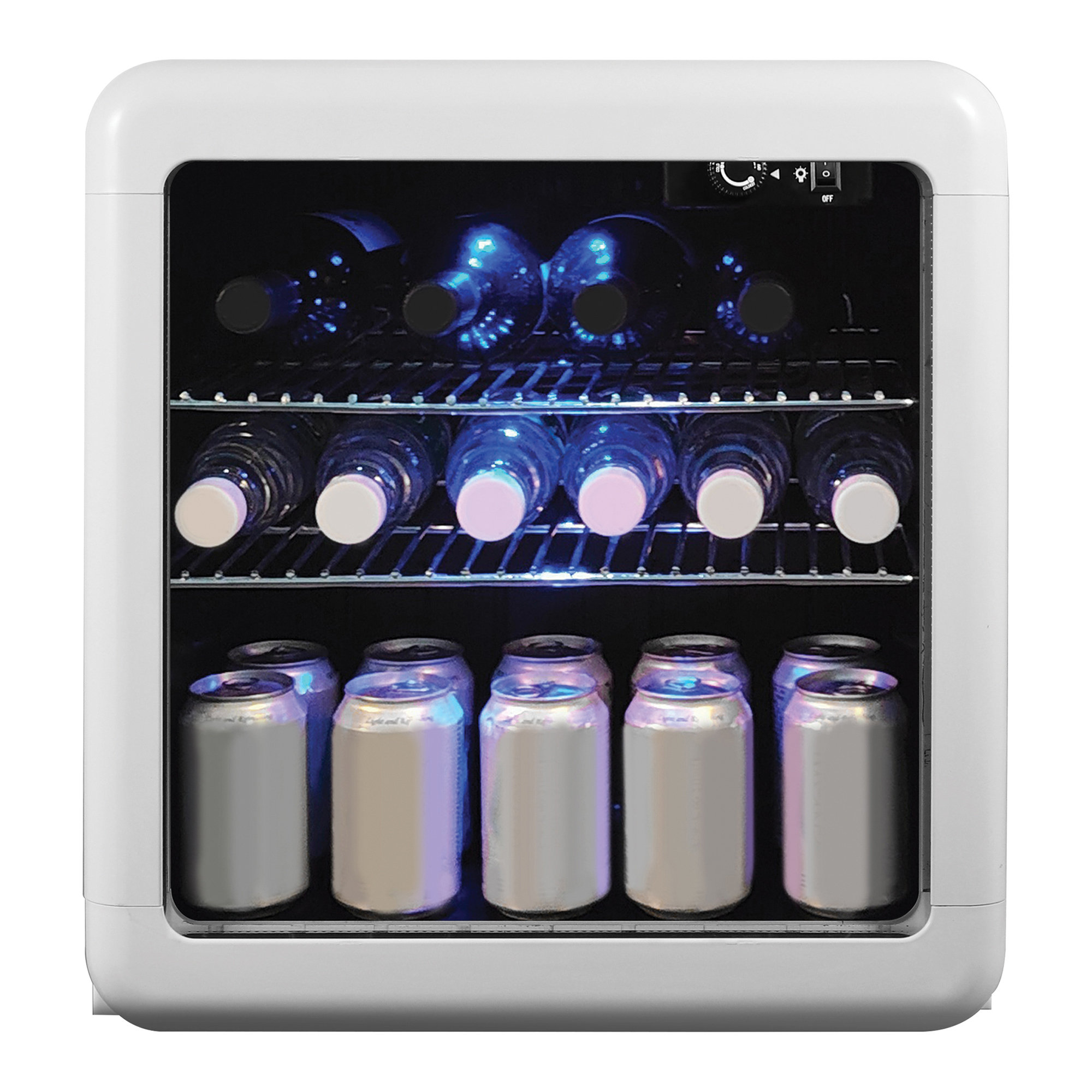 Magic Chef 1.7-Cu. Ft. Retro Beverage Cooler (Black) | Wayfair