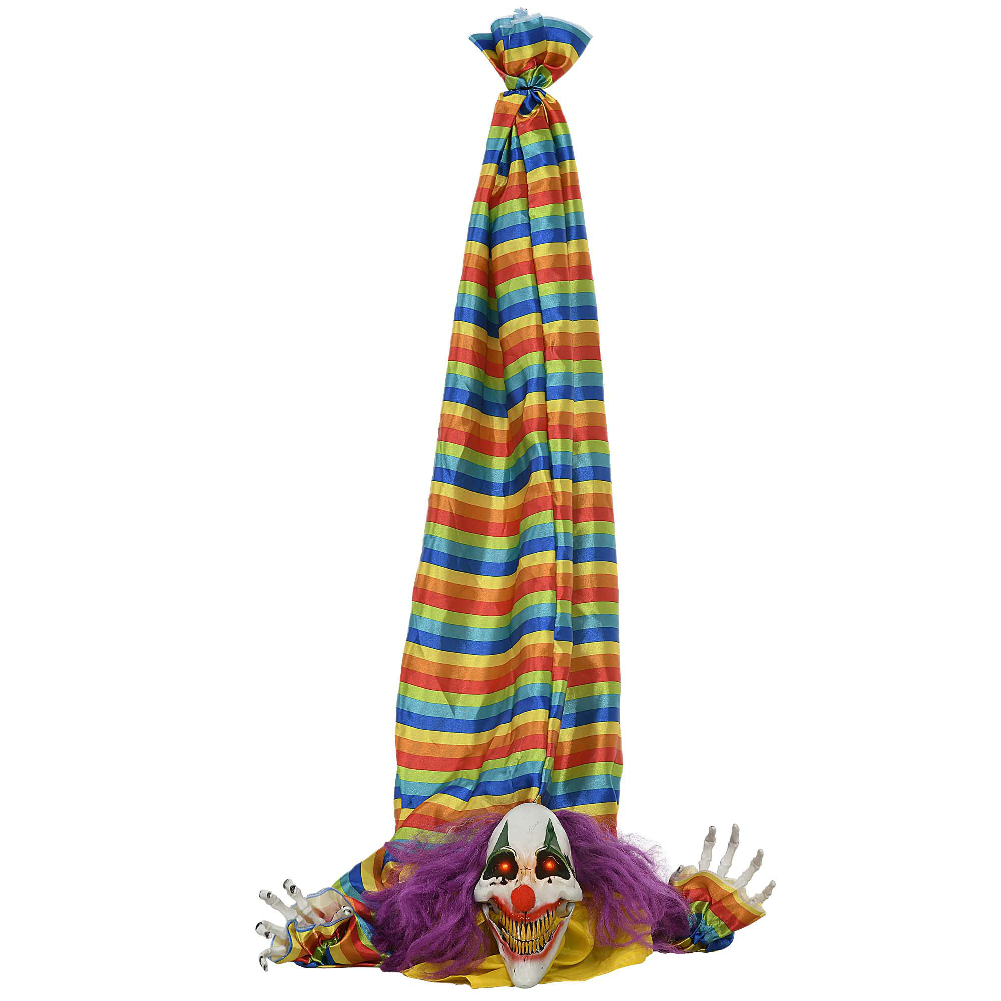 Dakota Fields 3.8' Outdoor Halloween Animatronic Hanging Clown Corpse ...