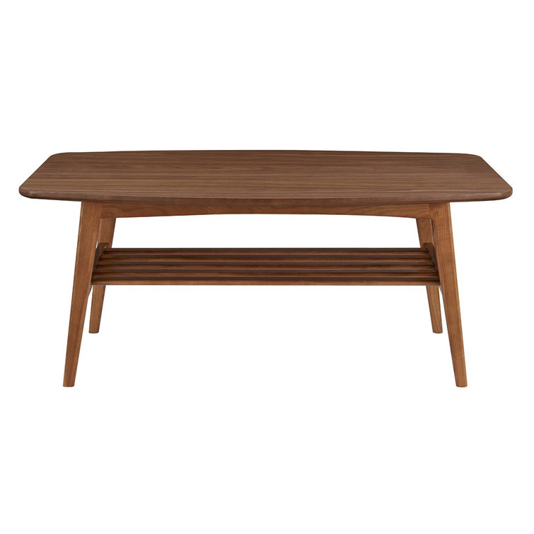 Corrigan Studio® Retro Dark Brown Wooden Coffee Table - Wayfair Canada
