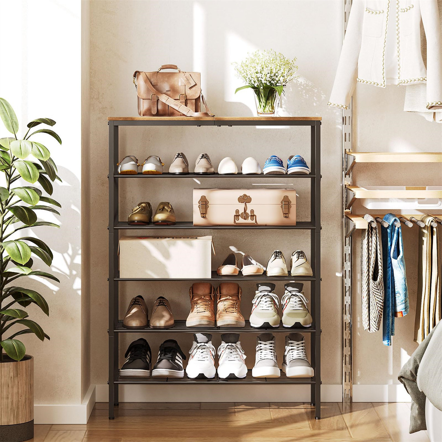 17 Stories 24 Pair Shoe Rack | Wayfair