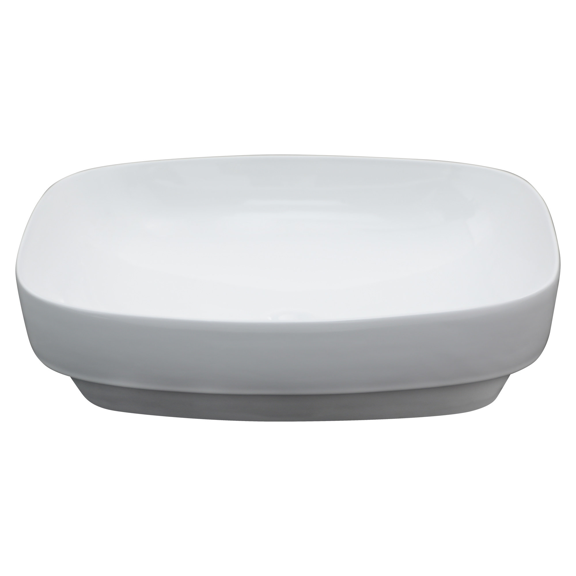 Kichae 20" x 15" Semi-Recessed Bathroom Sink - White Ceramic Above ...