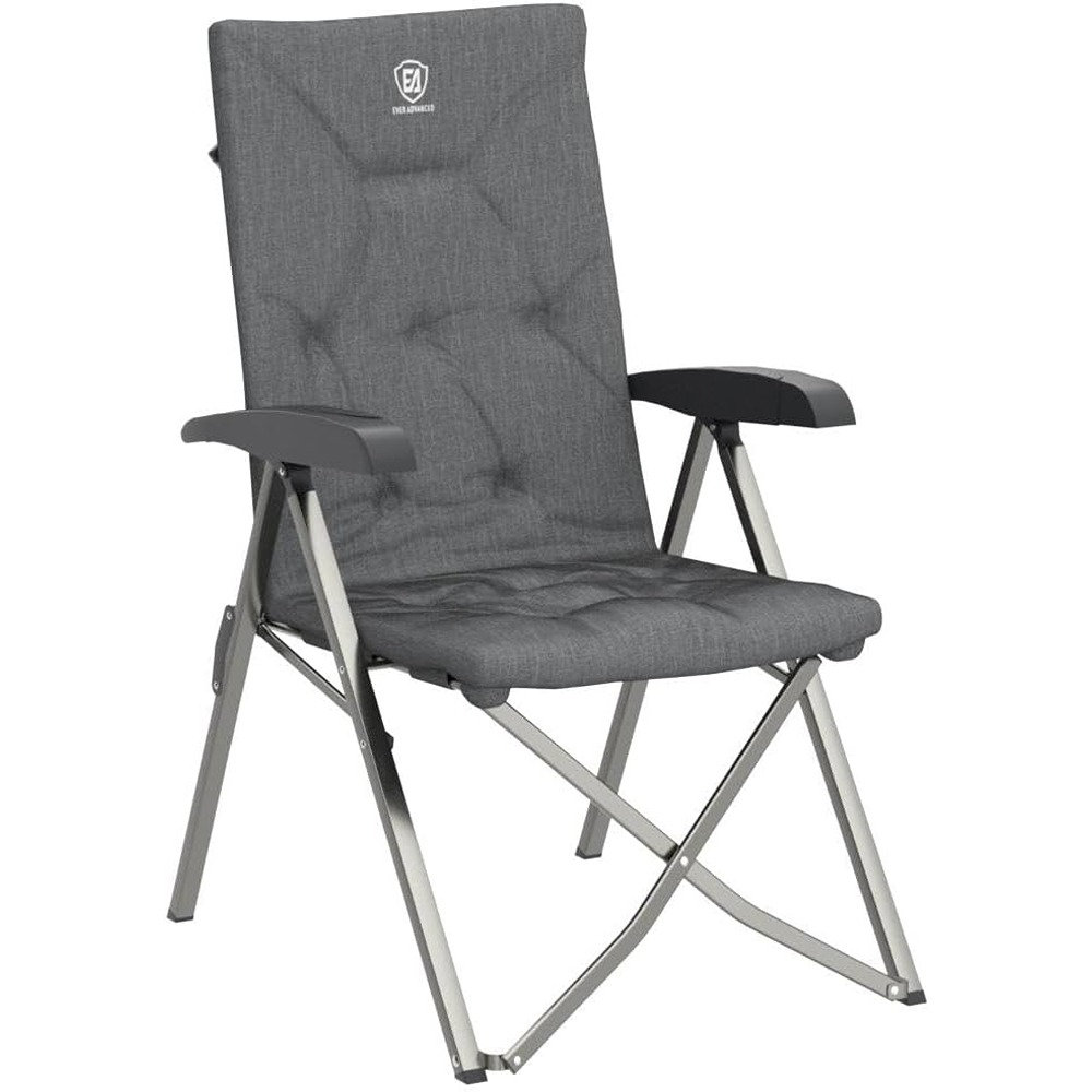 Corrigan Studio Folding Camping Recliner Chair Fully Padded With ...