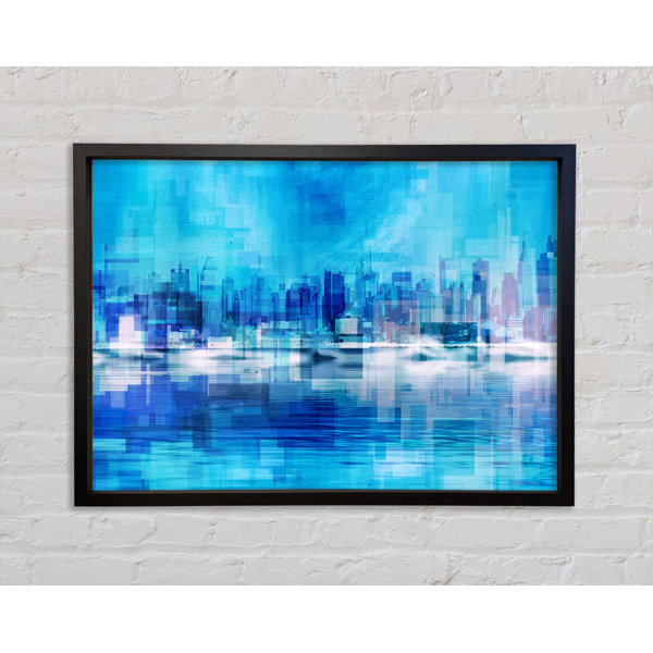 Bright Star Electric Blue City - Single Picture Frame Art Prints on ...