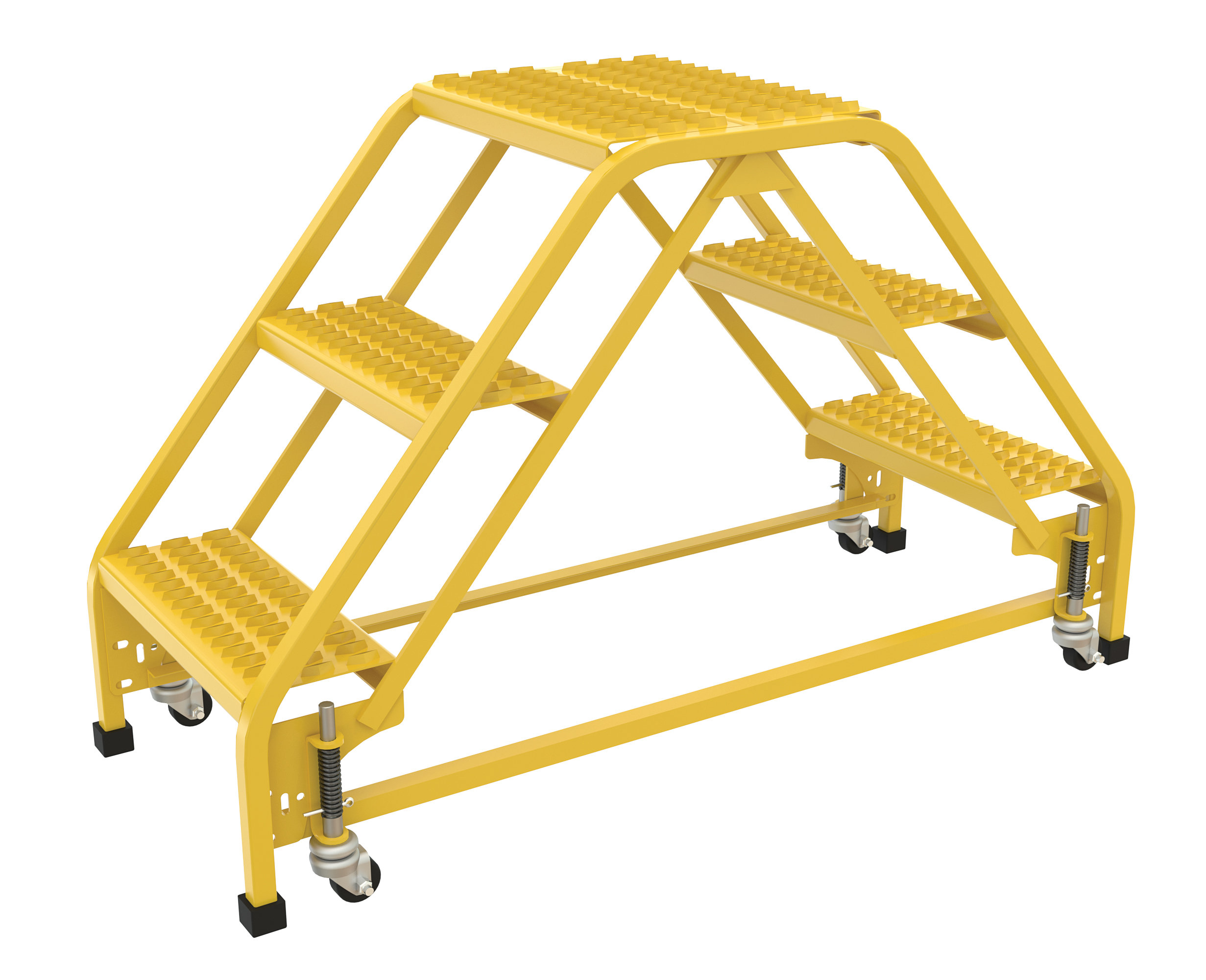 WFX Utility™ Calanque 3 - Step Steel Rolling Step Stool | Wayfair