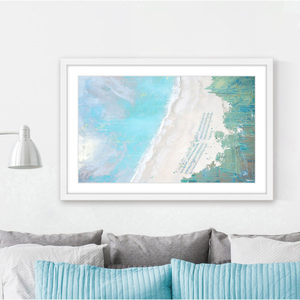 Parvez Taj 'Coastal Sand' by Parvez Taj - Picture Frame Acrylic ...
