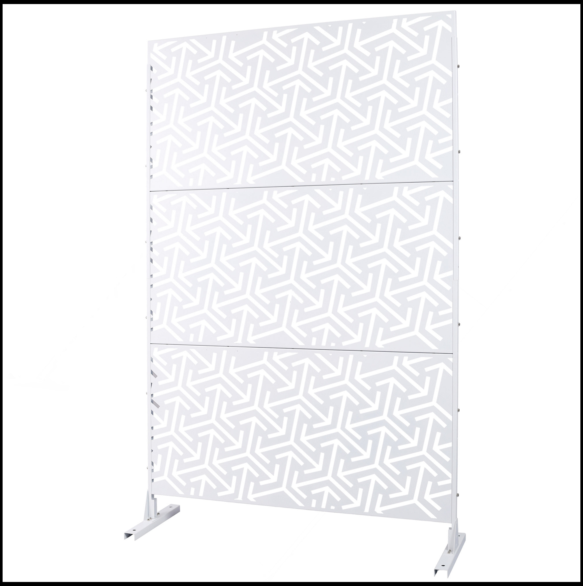 KUNMINGZHUHE Outdoor & Indoor Privacy Screen Metal Privacy Screen 76" H ...