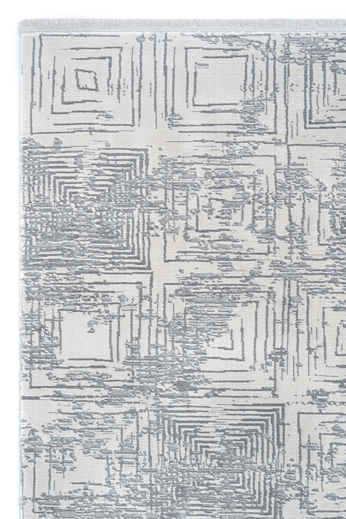 Hokku Designs Verona Cream Soft and Shiny Textured Living Room Rug ...