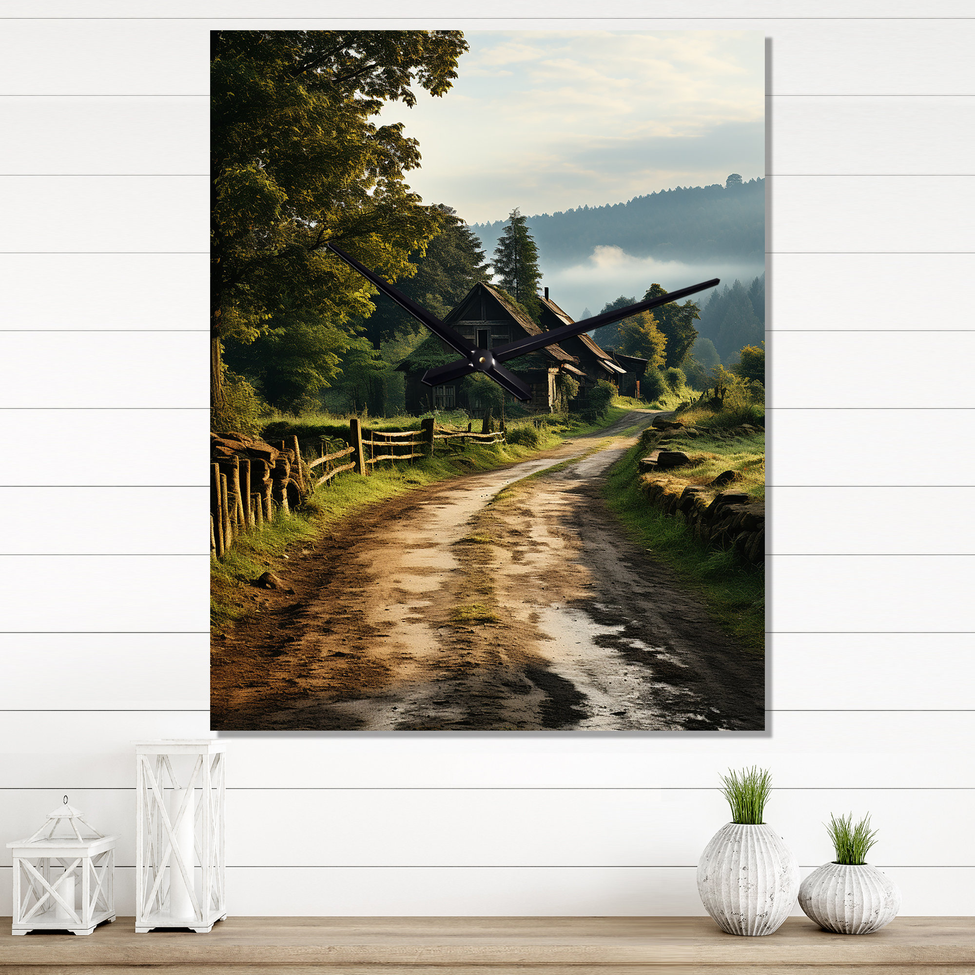 Design Art Germany Rural Bliss III - Germany Wall Clock | Wayfair