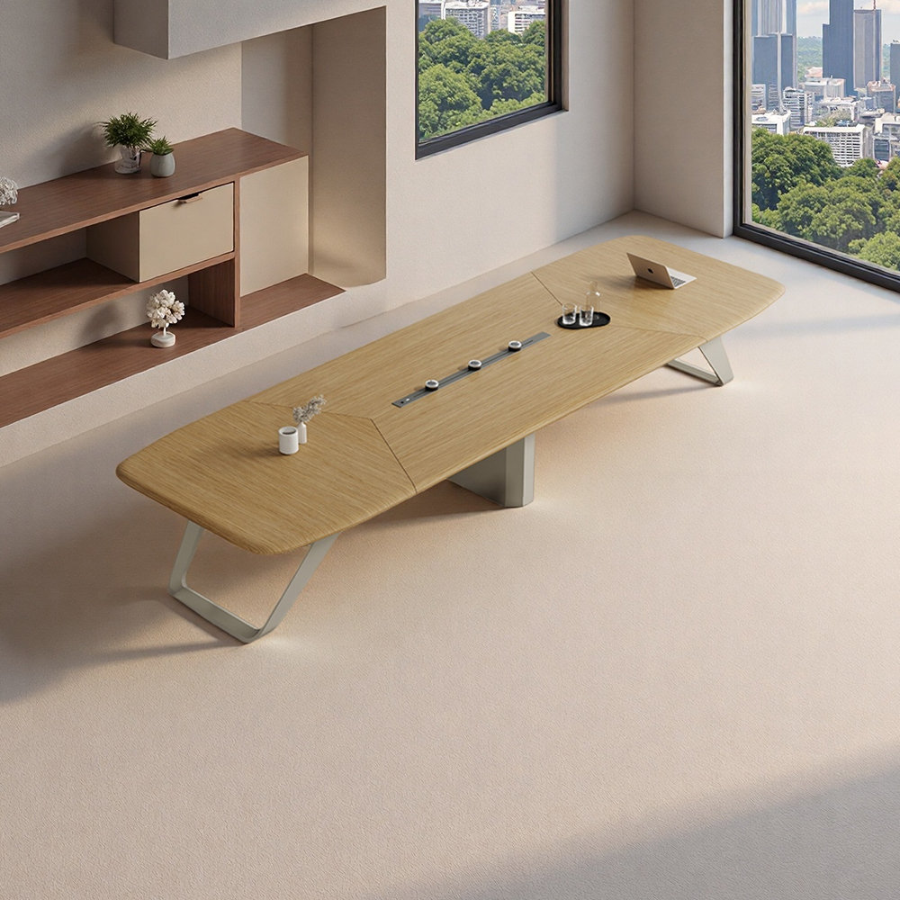 Inbox Zero Luxury Office Conference Table with Outlet - Wayfair Canada