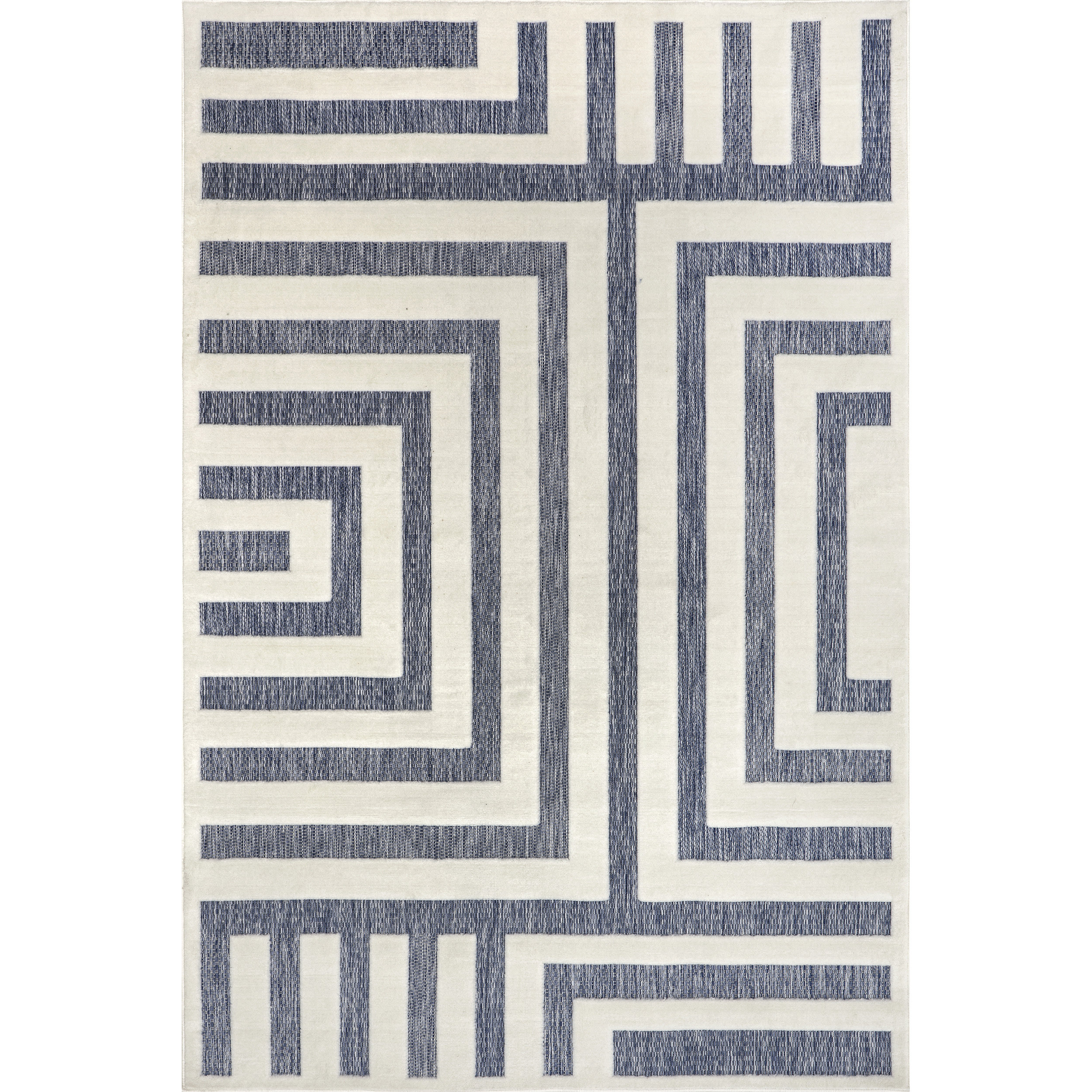 George Oliver Karia Geometric Indoor/Outdoor Area Rug for Living Room ...