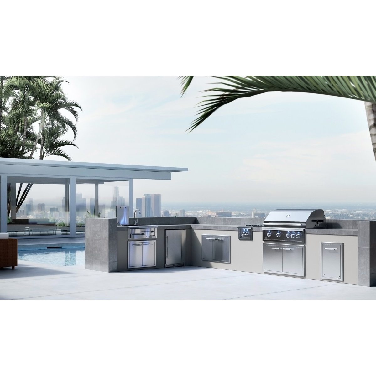 XO Appliance Stainless Counter Systems Steel Pull Out Trash Can ...