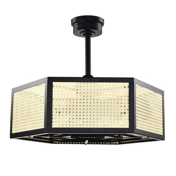 Warehouse of Tiffany Neira 27 Inch Traditional Rattan Ceiling Fan With ...