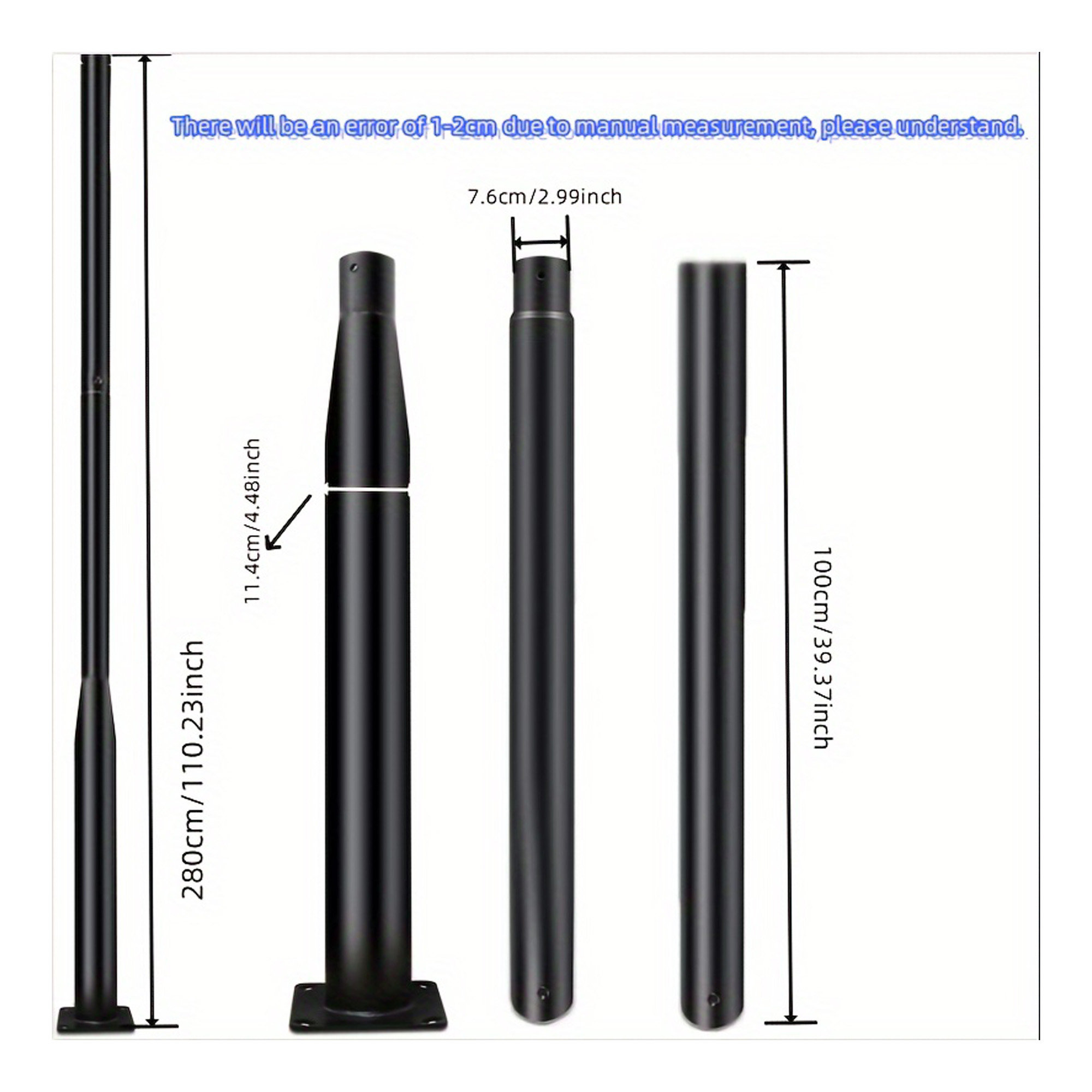 Taroo Clocks Splicing Lamp Poles, Street Light Pole, Metal Street Lamp ...