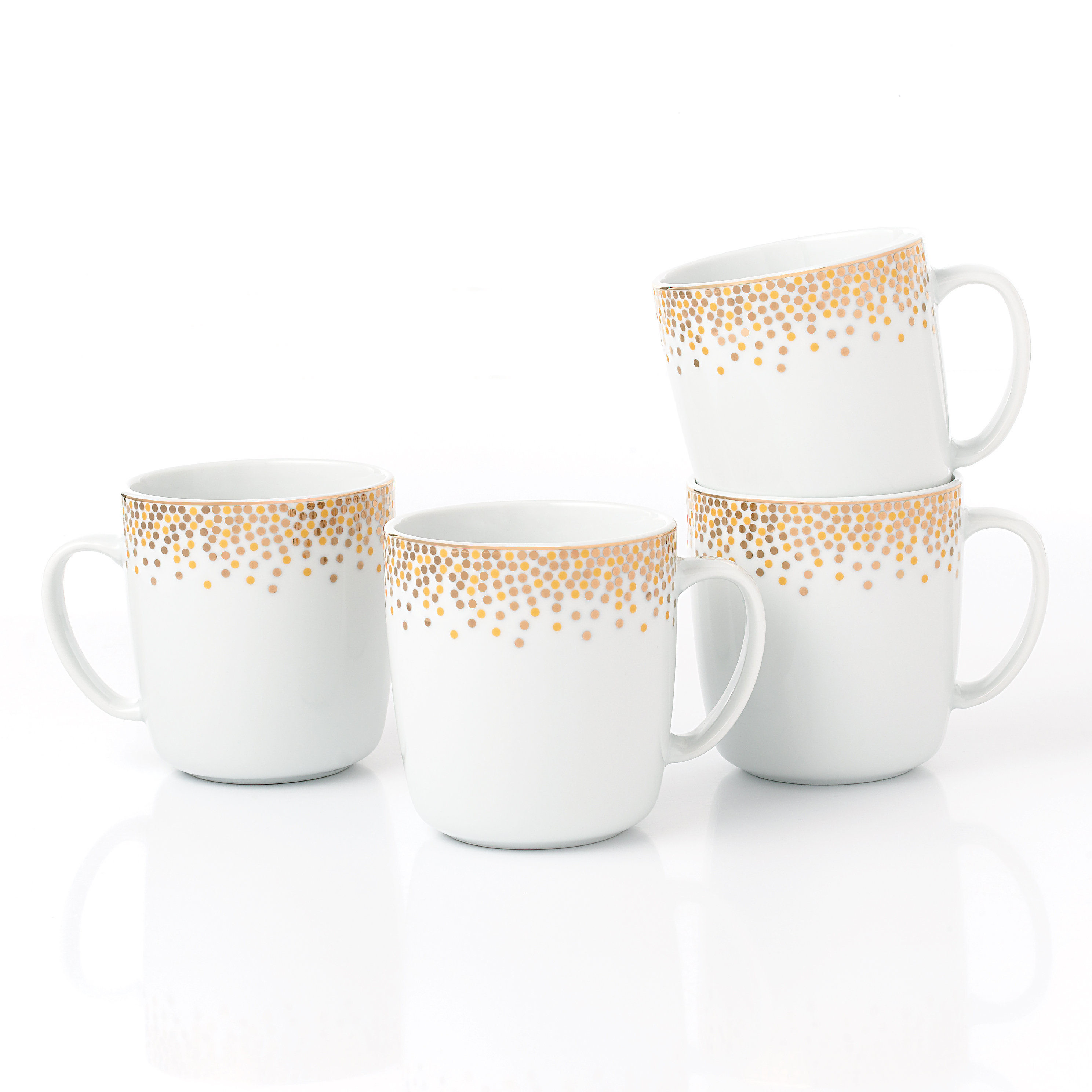 Waterside 4pk Sparkle Mugs | Wayfair.co.uk
