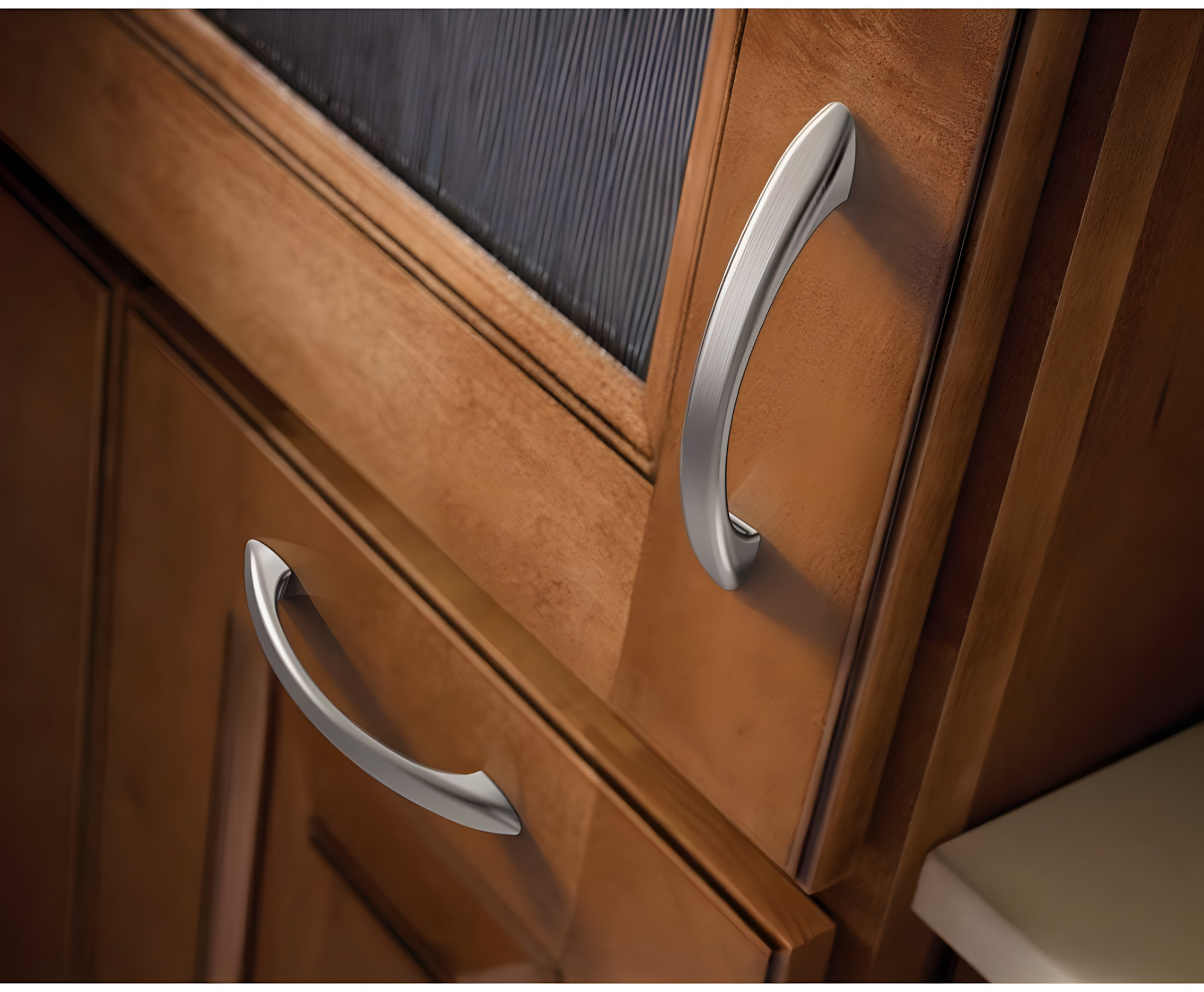 ERTCHUE RIED Franklin Brass Satin Nickel Curved Cabinet Handles, 3-Inch ...