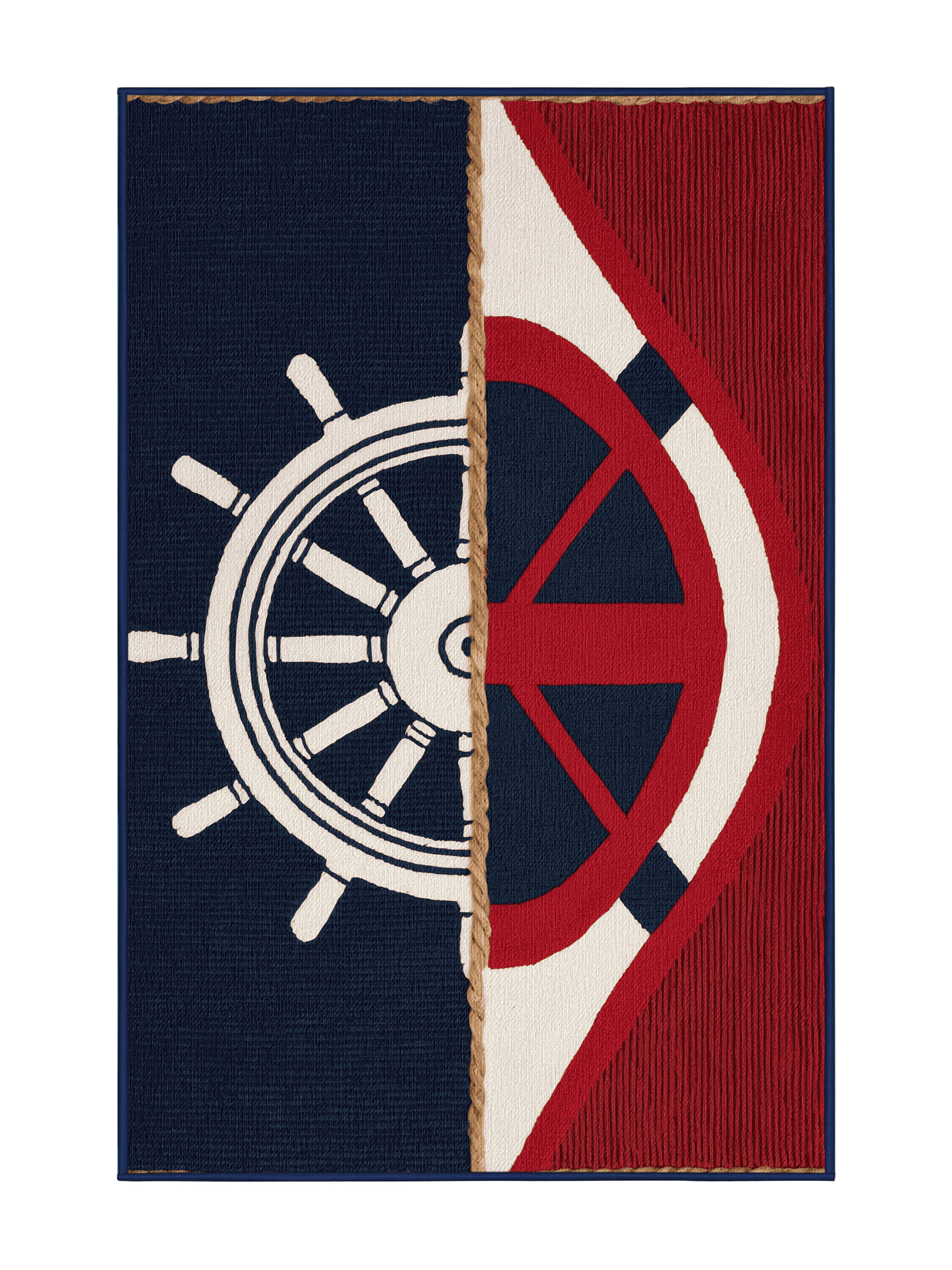 Longshore Tides Washable Port and Starboard Coastal Area Rug | Wayfair