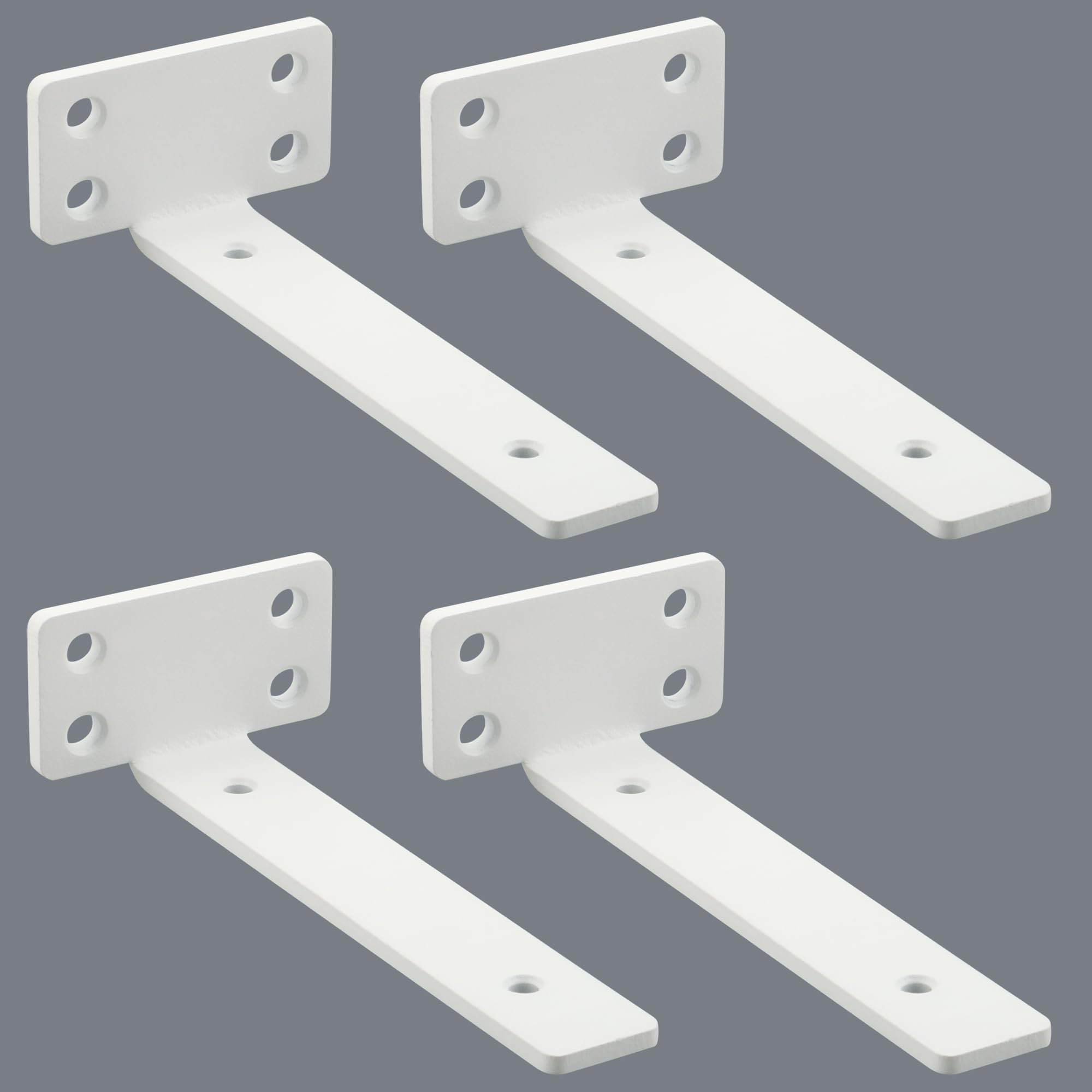 Rebrilliant 4 Pieces L Shaped Wood Plank Brackets, Heavy Duty Bracket ...