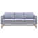 Corrigan Studio® 3-Seater Sofa Light Gray | Wayfair