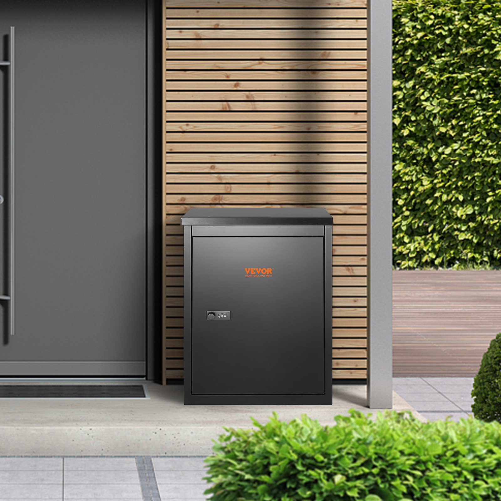 VEVOR 20" H Package Delivery Boxes, Galvanized Steel Wall Mount Mailbox ...