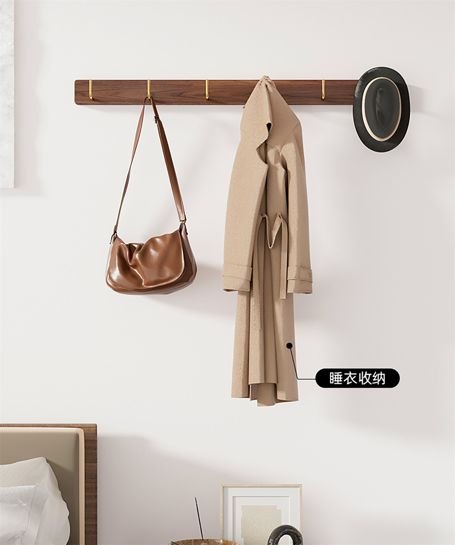 Latitude Run® Cianca Freestanding 6 - Hook Wall Mounted Coat Rack | Wayfair