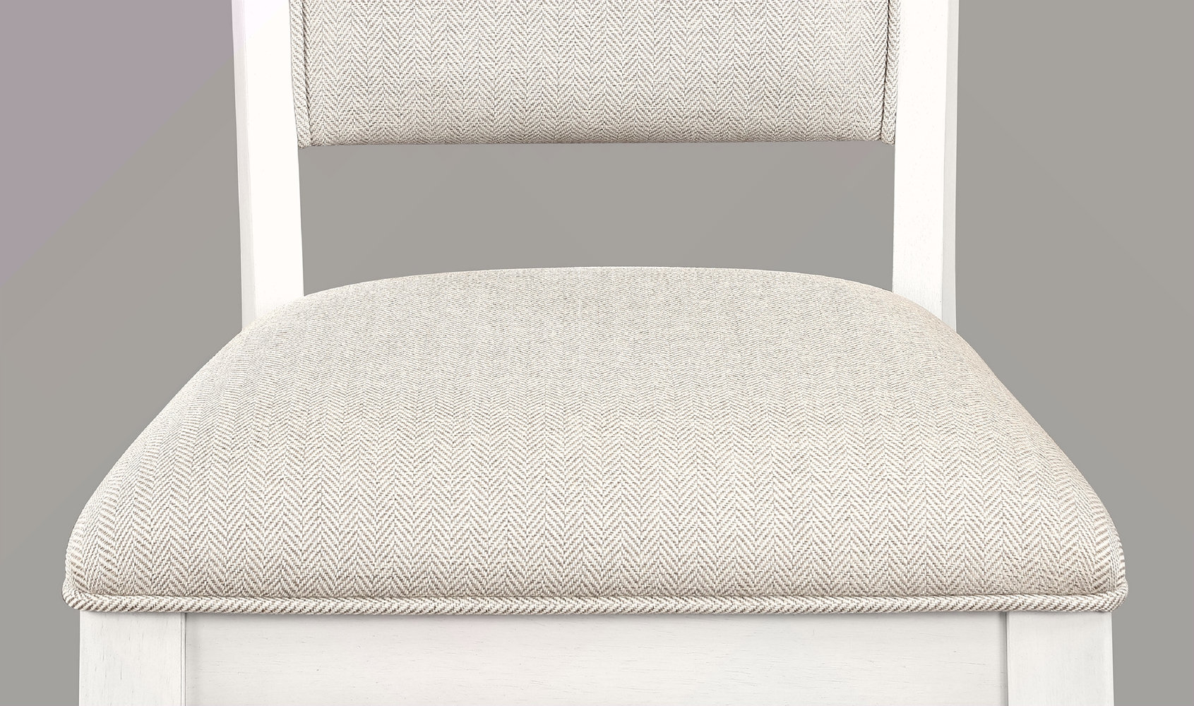 One Allium Way® 2Pc Set White Farmhouse Style Ladder Back Counter ...