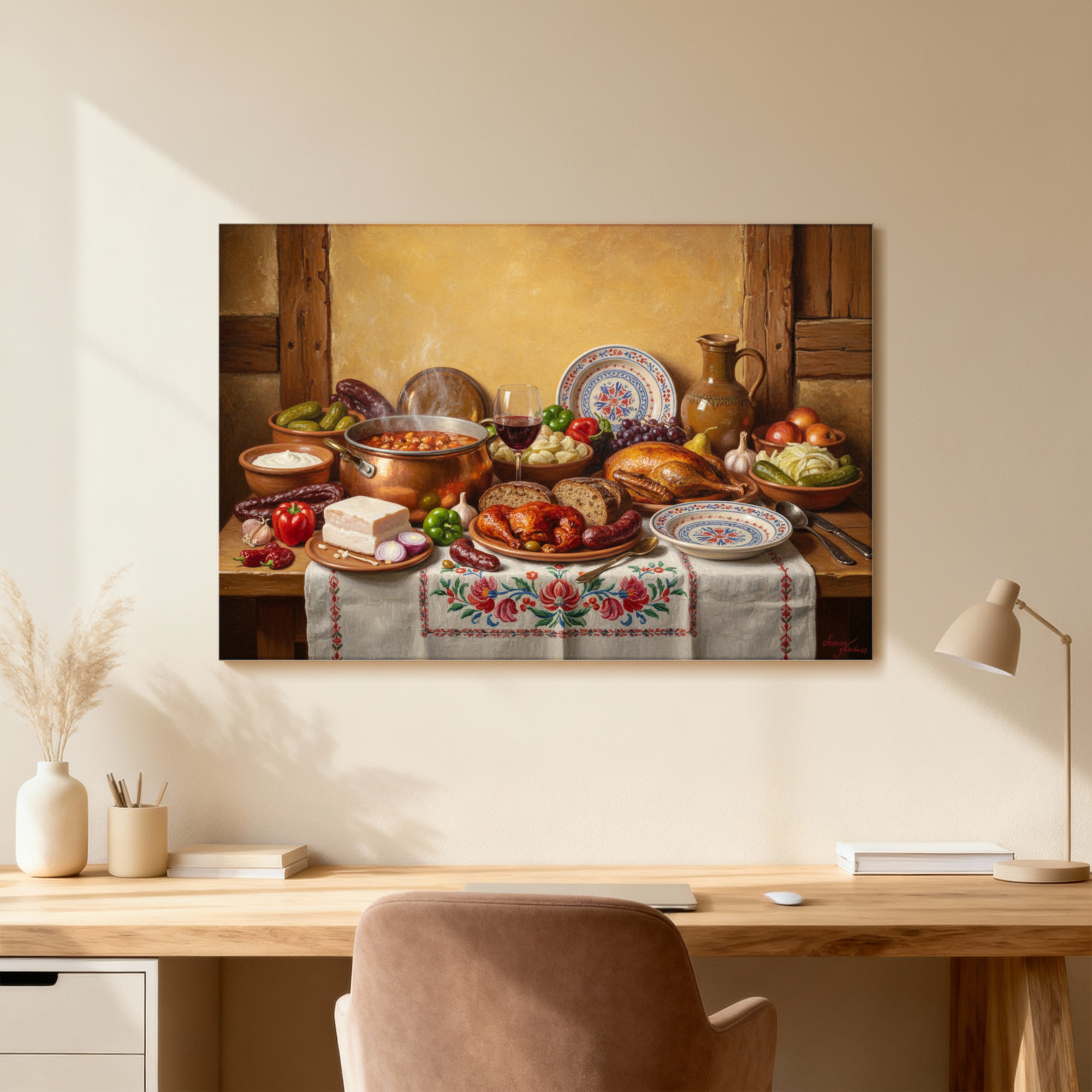 Fleur De Lis Living Scenic &Cityscapes Still Life Table Setting With ...