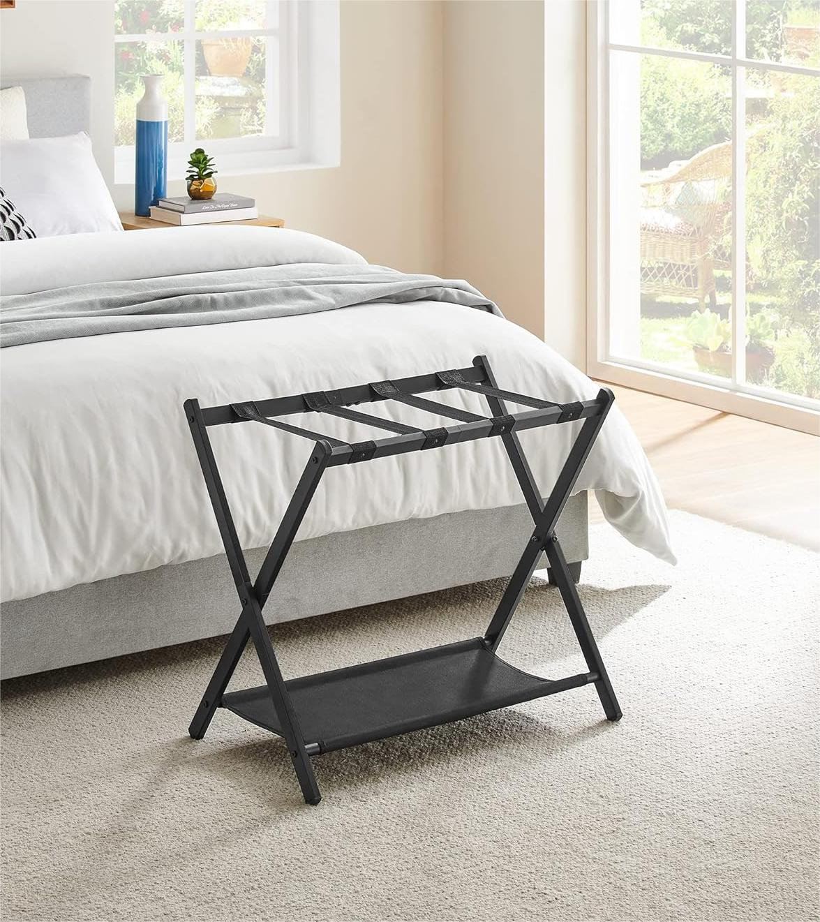 Elaine Mercure Folding Metal Luggage Rack | Wayfair