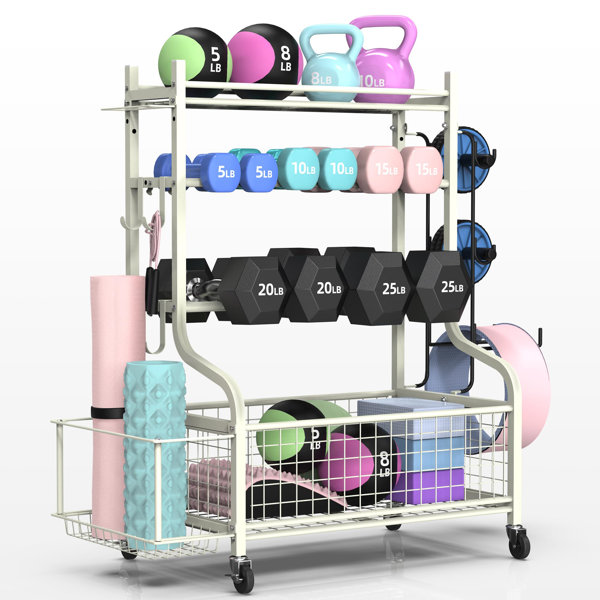 Arlmont & Co. Romiyah Metal Freestanding Sports Rack | Wayfair