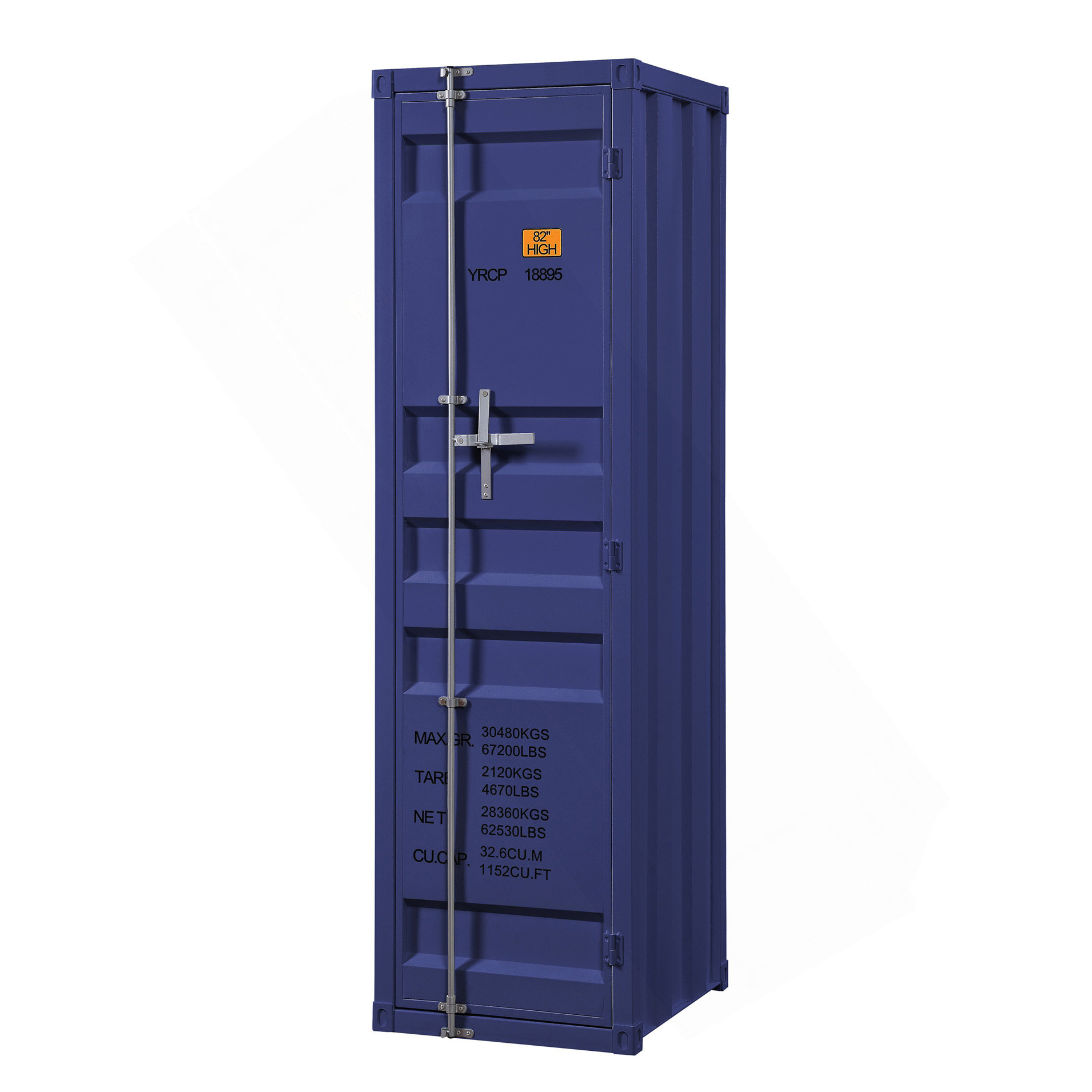 17 Stories White Wardrobe With Full-Length Container Lock - Wayfair Canada